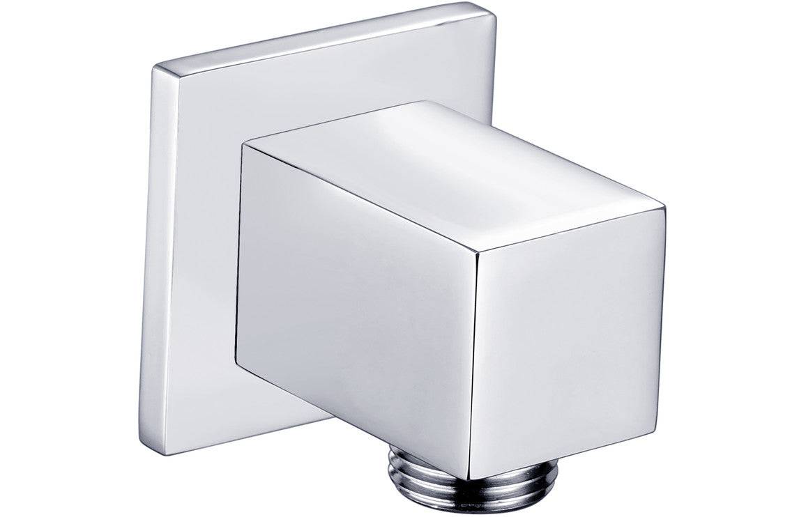 Chrome Wall Outlet Elbow - Square | Shower Products from PJTC