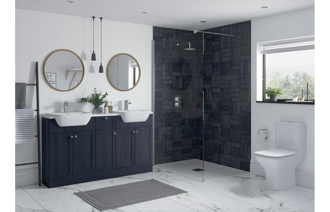 Benita 2400mm Plinth - Indigo Ash | Bathroom from PJTC